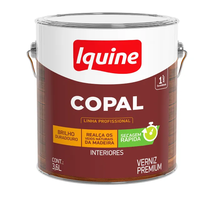 Verniz Extra Rapido Copal 3.6L Iquine - Lojas Aqui Tem