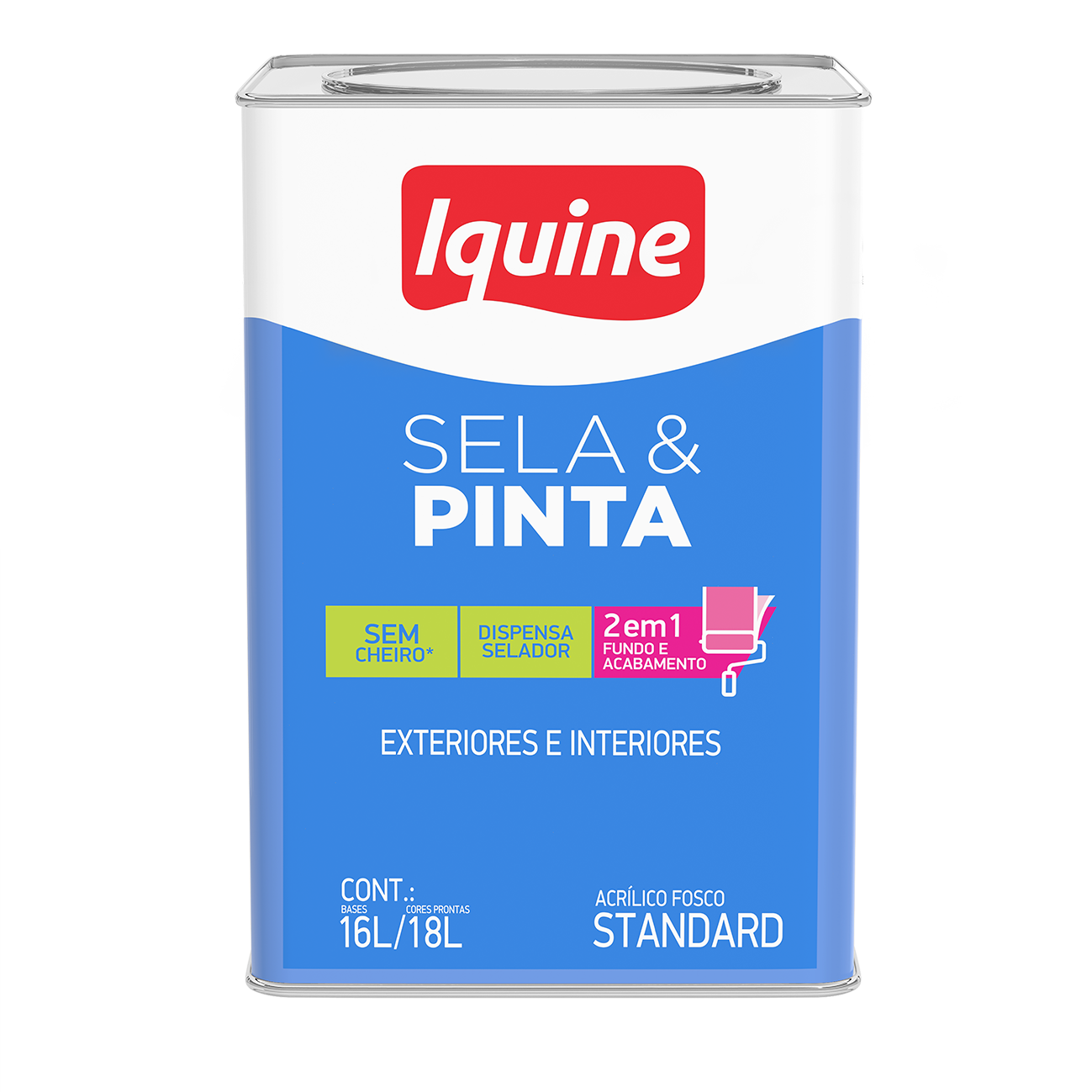 Tinta Sela & Pinta Cores Claras Latao Iquine - Lojas Aqui Tem